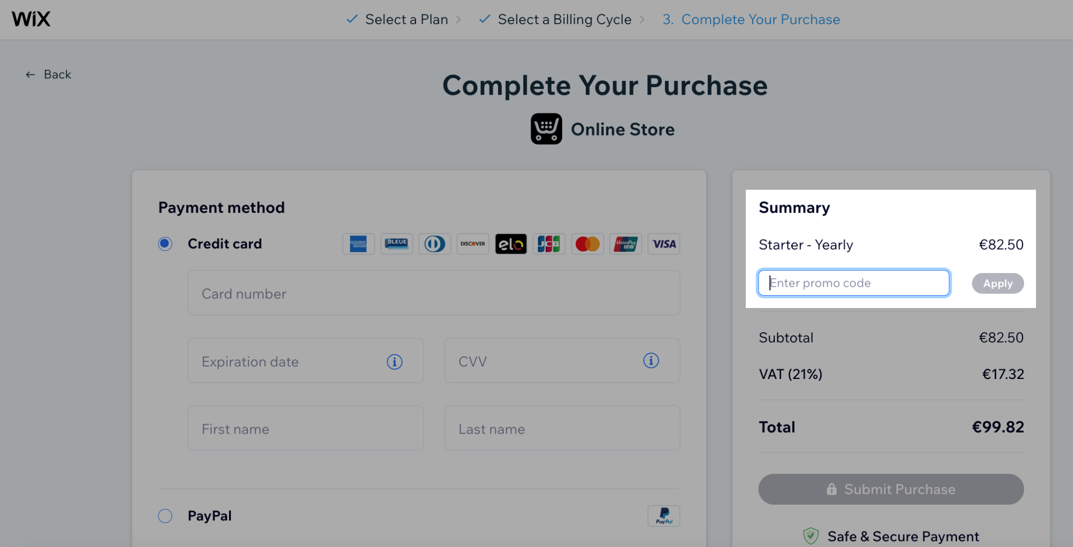 Ecwid plans and features for Wix – Ecwid Help Center