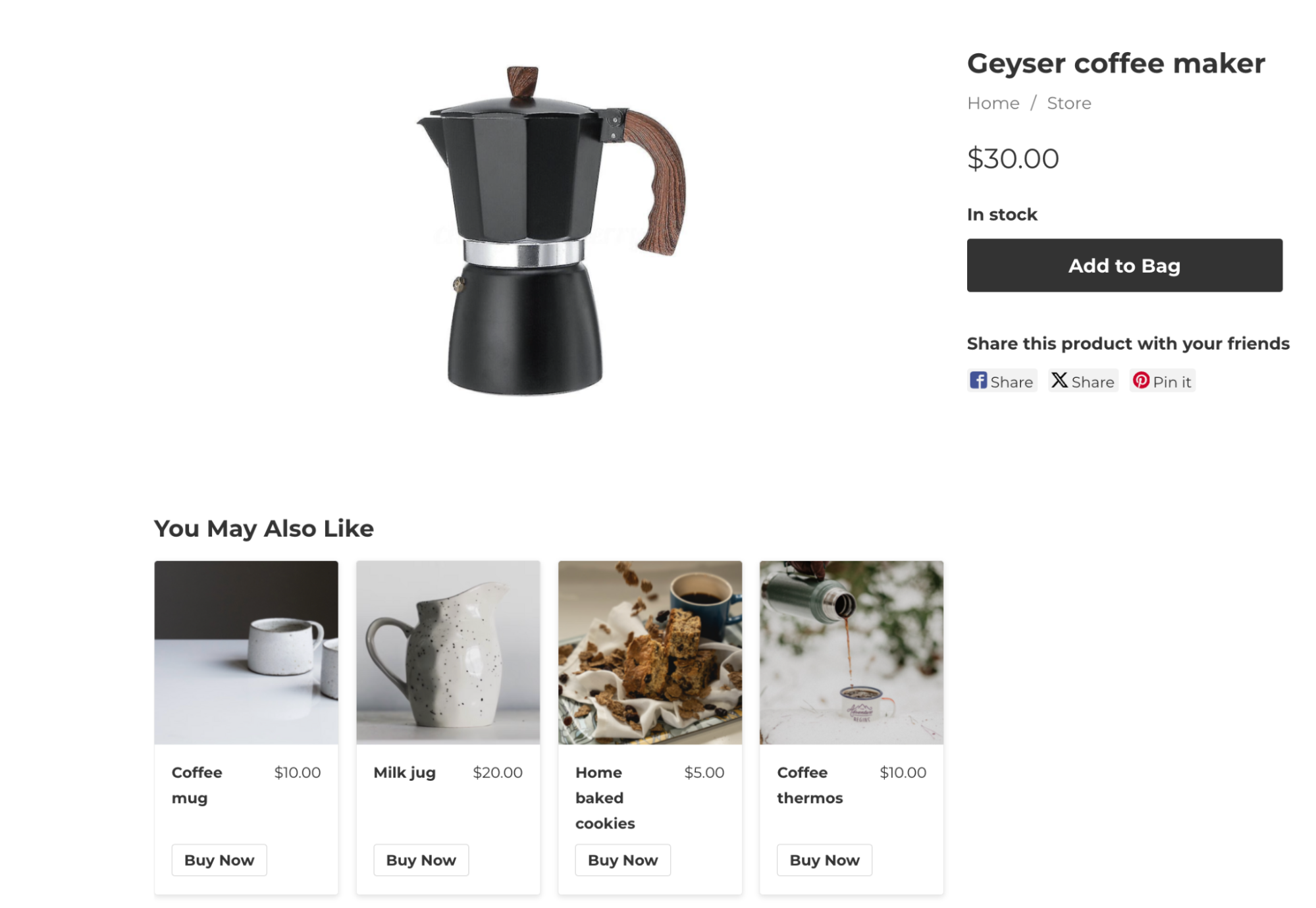Related products – Ecwid Help Center