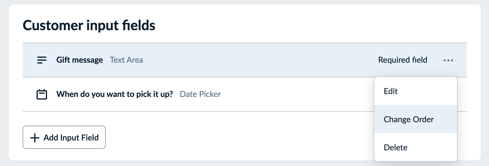 Adding text input fields, calendar, or file uploader to product pages ...