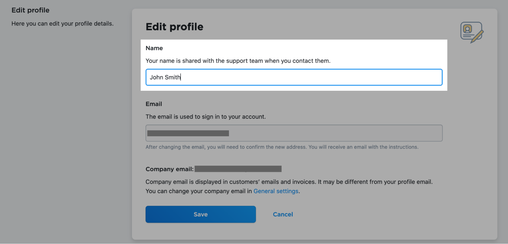 Account owner name – Ecwid Help Center