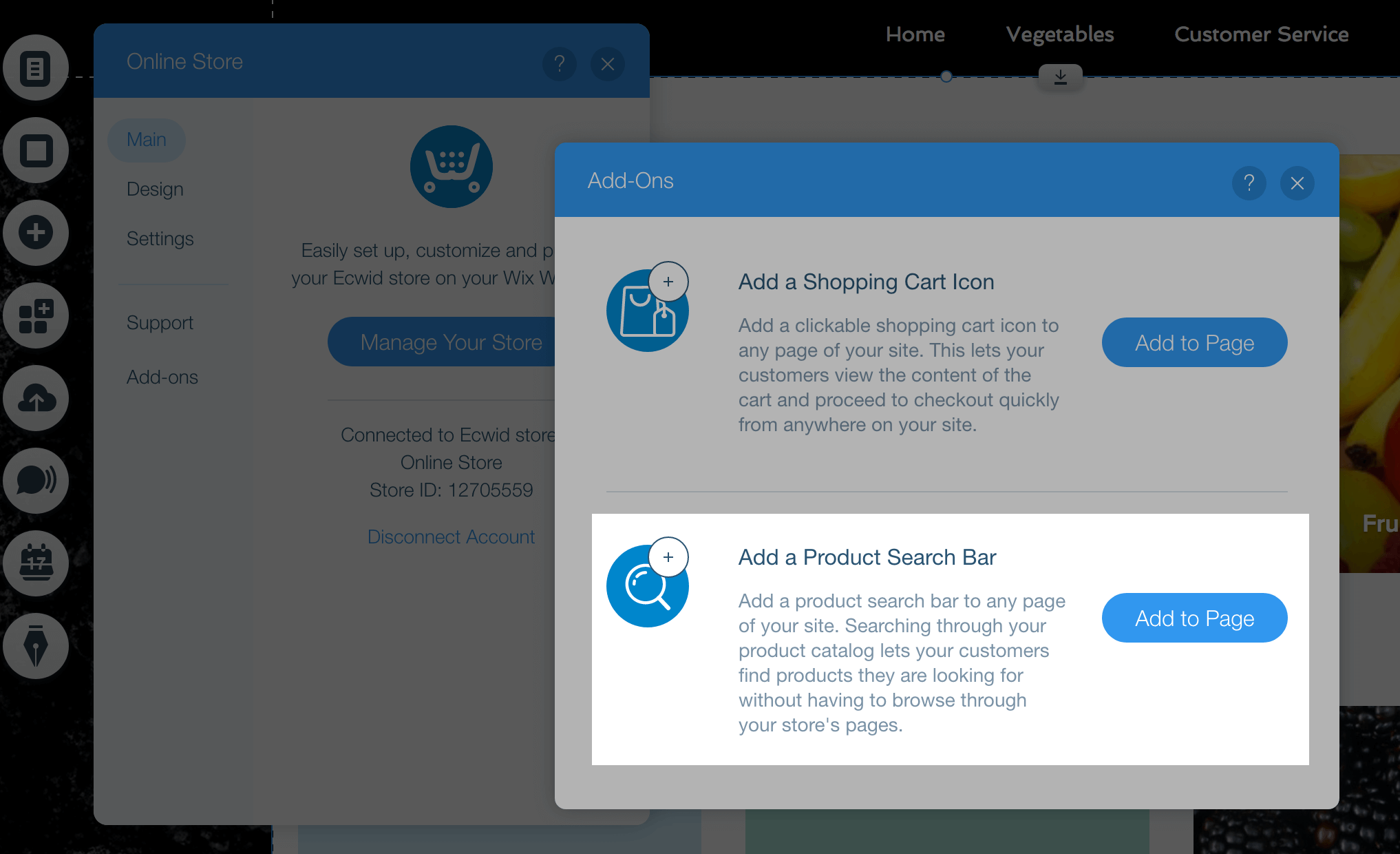 Adding search to your Ecwid store on Wix – Ecwid Help Center