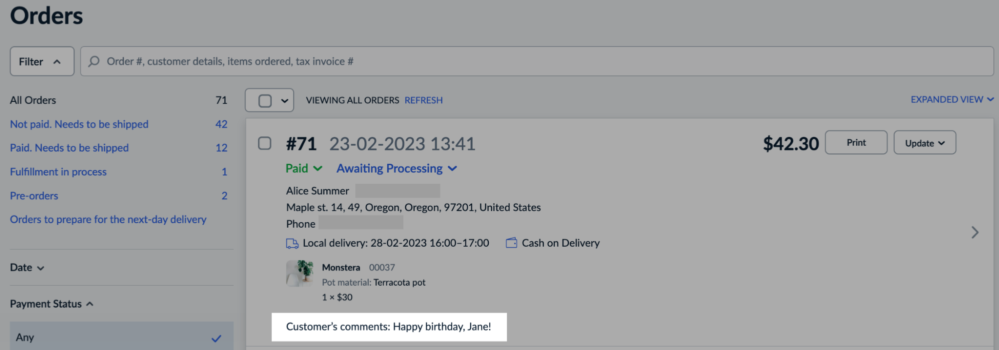 Adding order comments on your checkout page – Ecwid Help Center