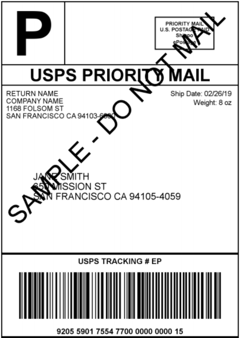 Etichette di spedizione – Centro Assistenza