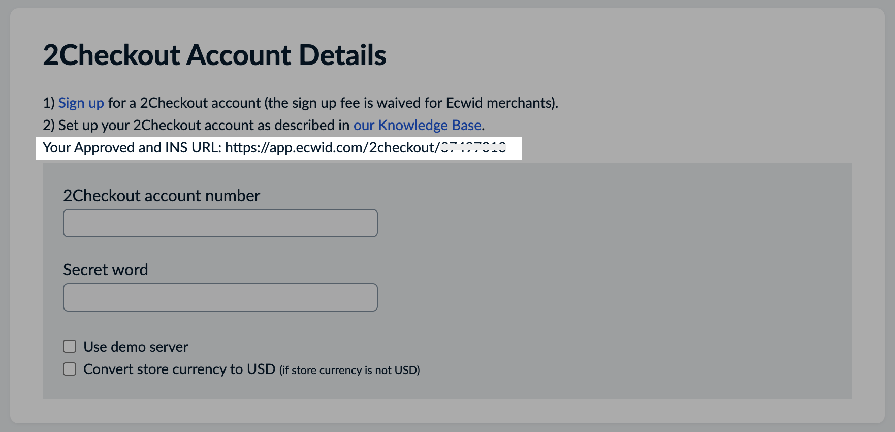 2Checkout (Verifone) – Centre d'aide