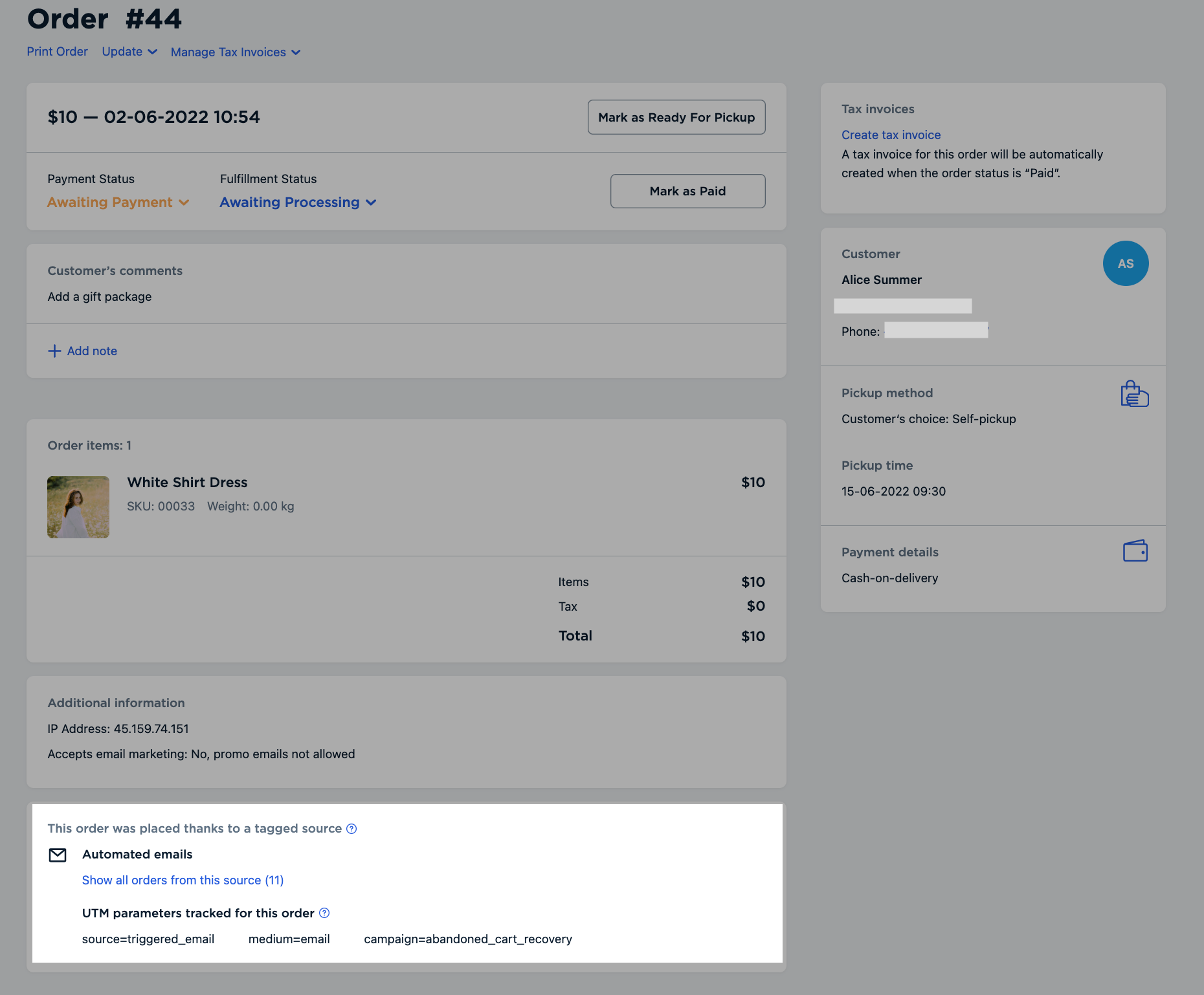 Tracking the source of orders – Ecwid Help Center
