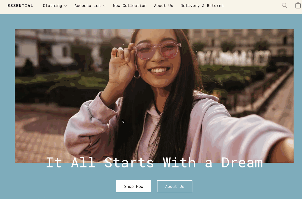 Customizing Instant Site header – Ecwid Help Center