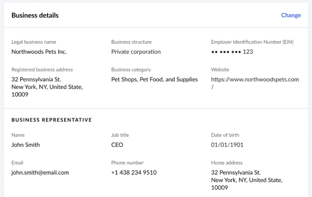 Editing your account details with Lightspeed Payments – Ecwid Help Center
