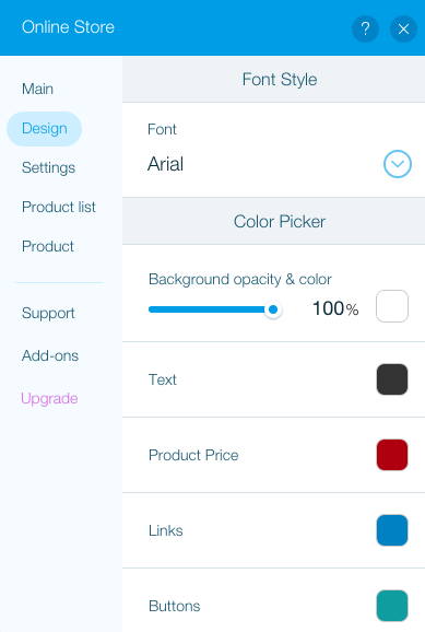 Changing the design of your Ecwid store on Wix – Ecwid Help Center