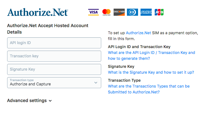 Authorize.Net – Ecwid Help Center