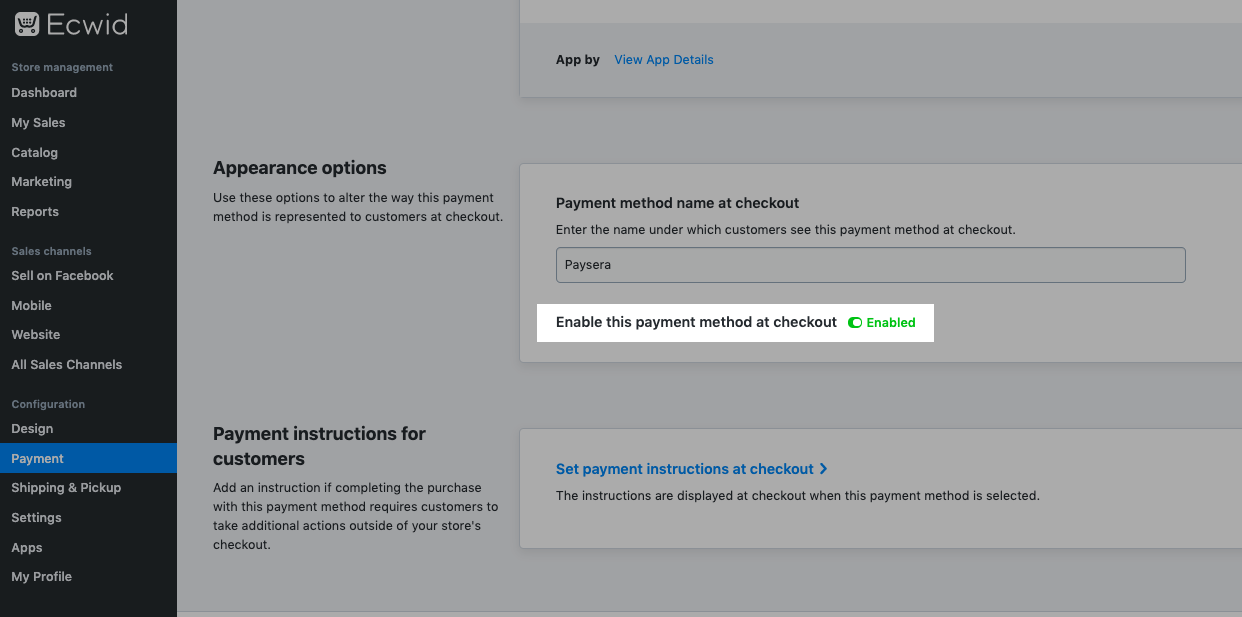 Paysera – Ecwid Help Center