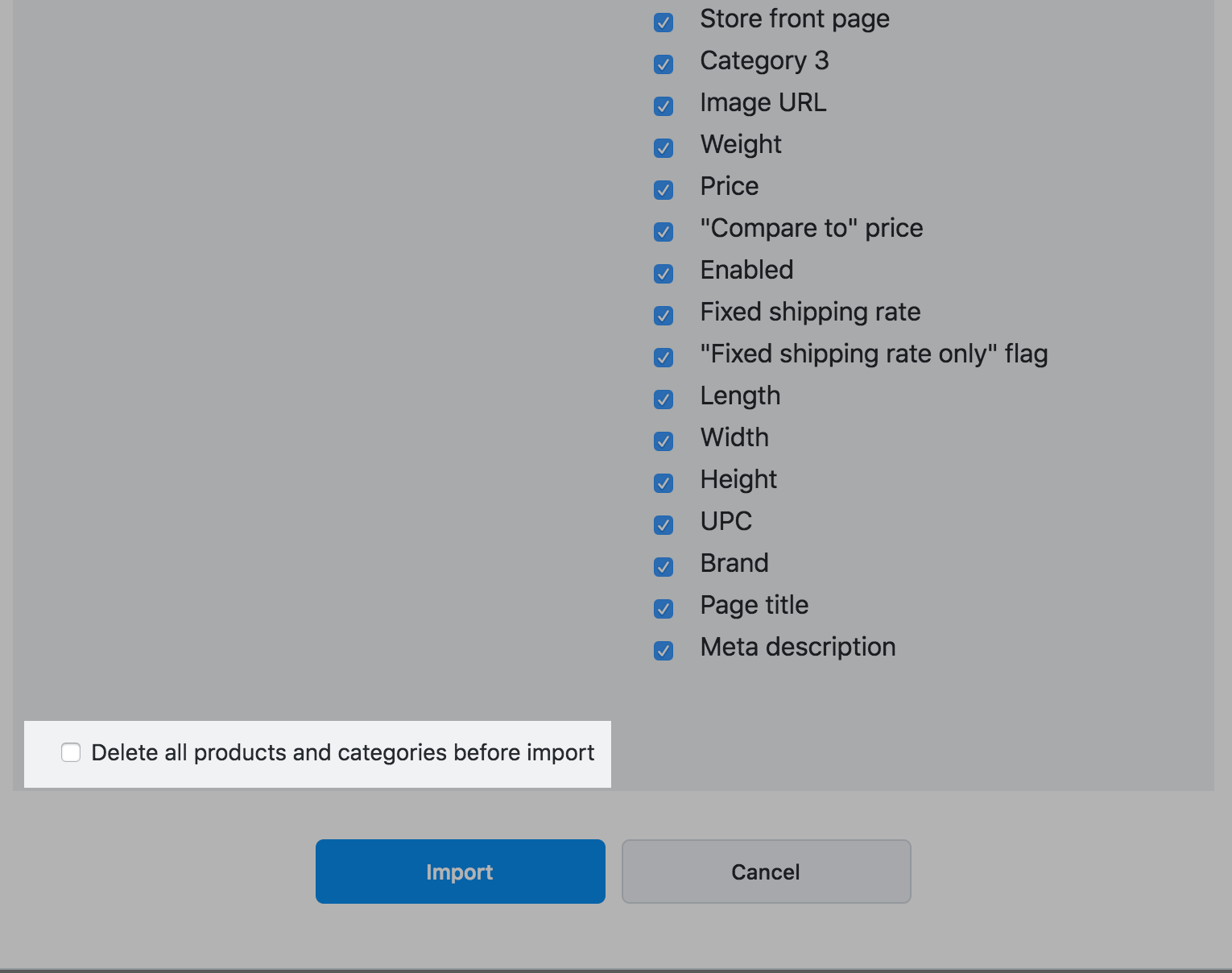 Importing products to Ecwid store (legacy) – Ecwid Help Center