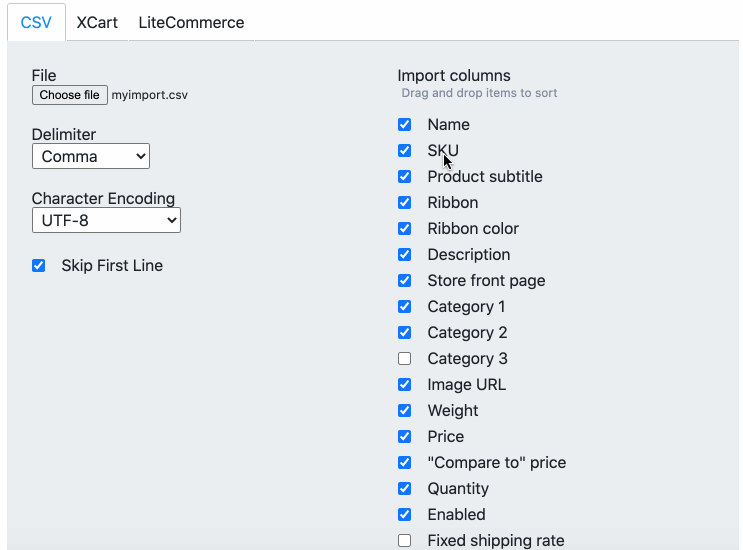 Importing products to Ecwid store (legacy) – Ecwid Help Center