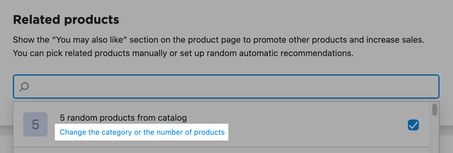 Related products – Ecwid Help Center