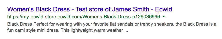 Improving SEO for Ecwid site and store – Ecwid Help Center