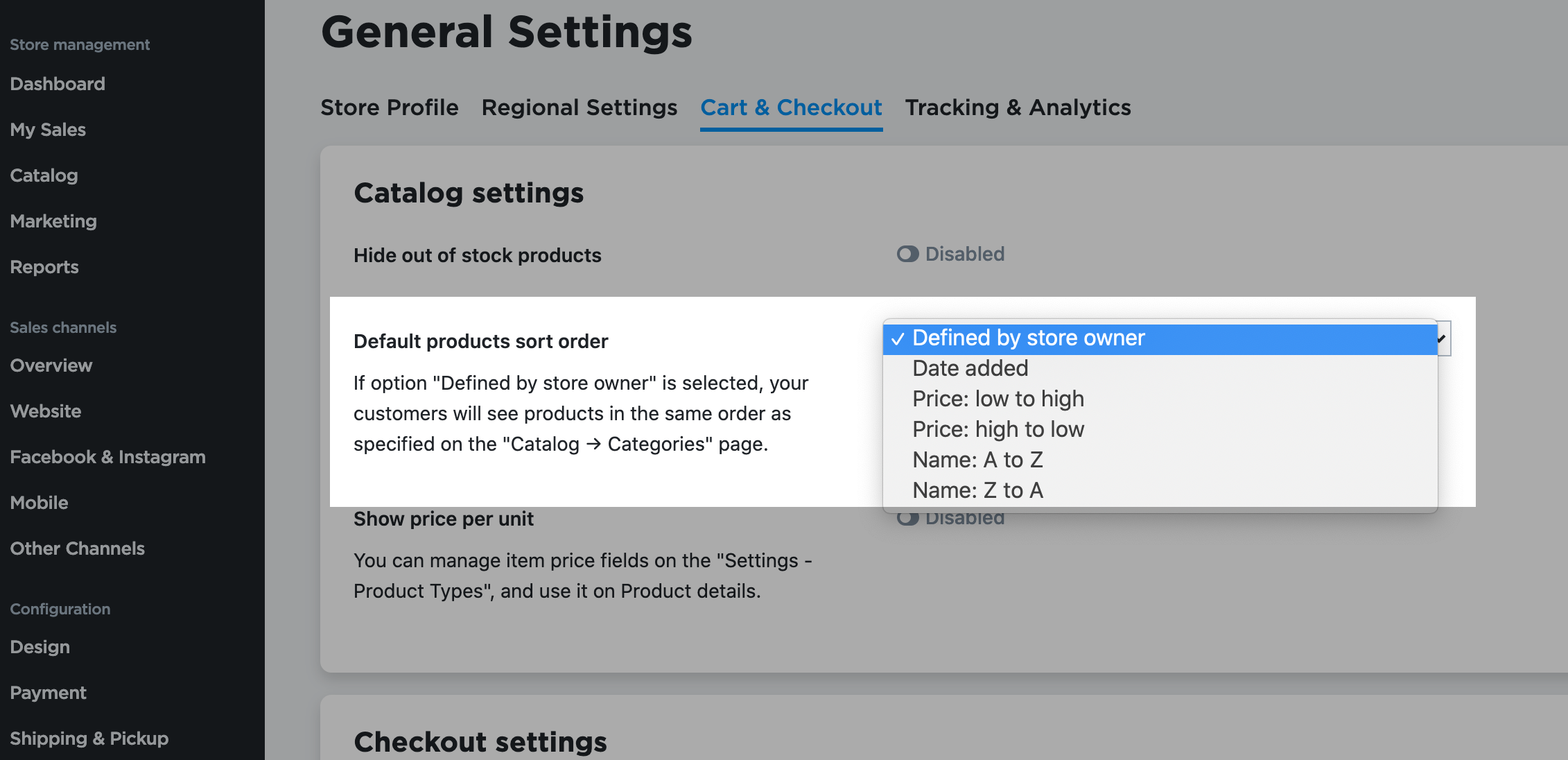 Product sort order on the storefront – Ecwid Help Center