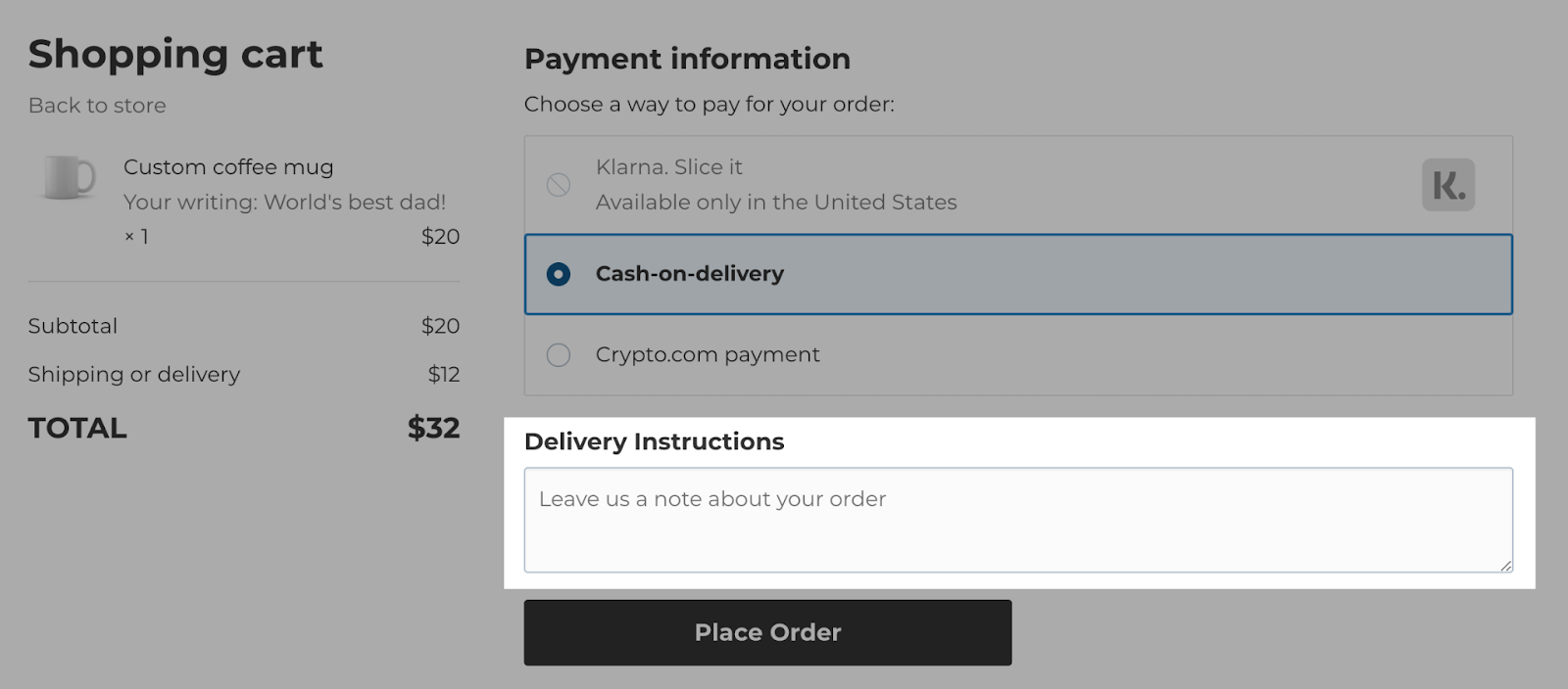 Requesting additional information from customers – Ecwid Help Center