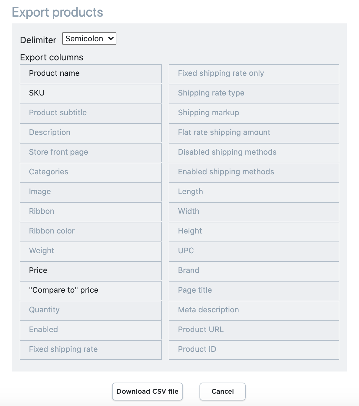 Adding sale prices through CSV (legacy) – Ecwid Help Center