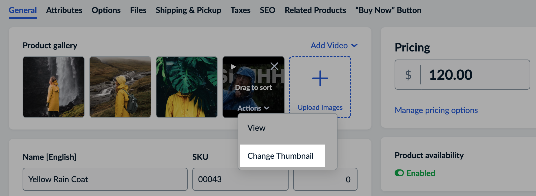 Product videos – Ecwid Help Center