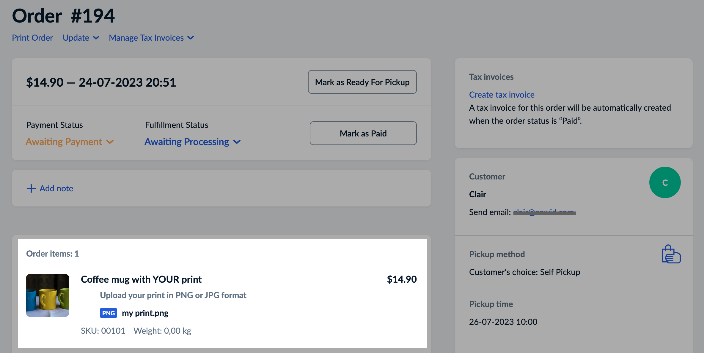 Getting files from customers – Ecwid Help Center